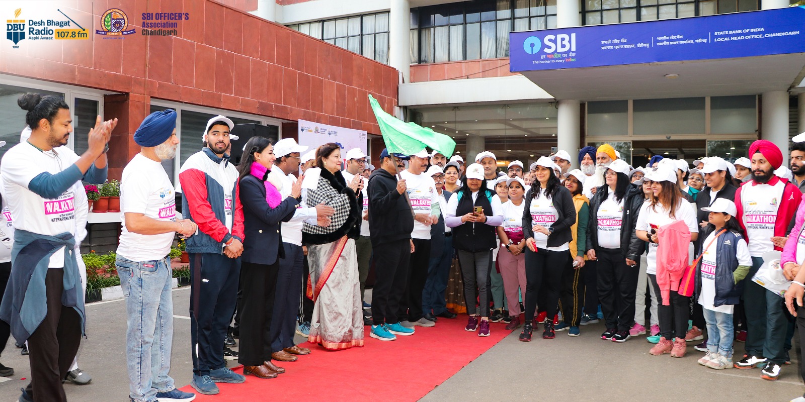Desh Bhagat Radio and State Bank conducted a walkthon on Women’s Day ...