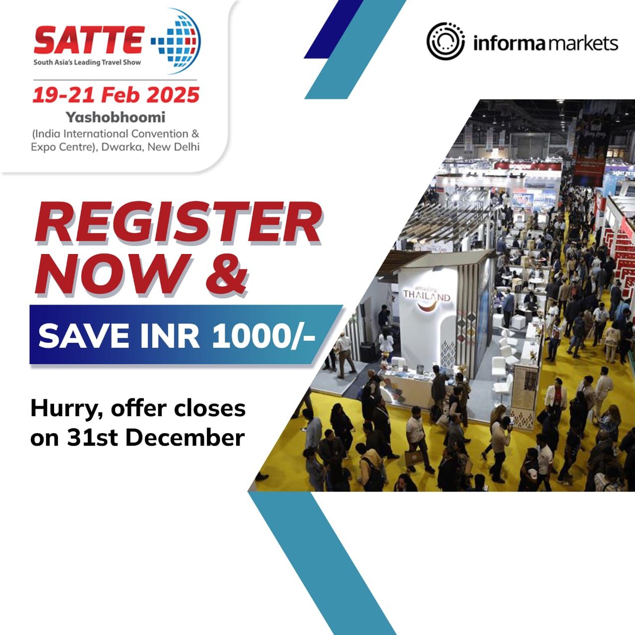 SATTE 2025: South Asia’s No.1 Travel Exhibition Returns with Exciting ...